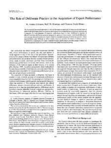 EricssonDeliberatePracticePR93.PDF – Howler Magazine
